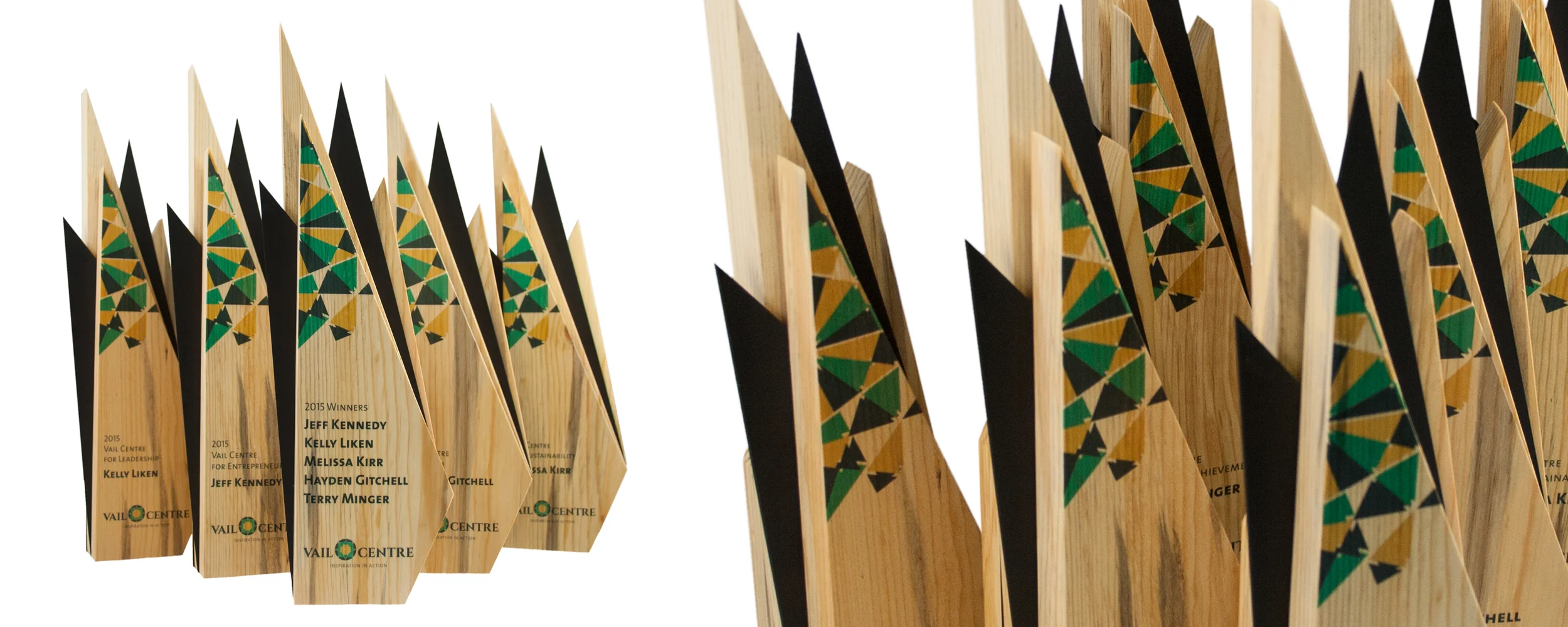 progressive eco sustainable award trophy — andrew watson design