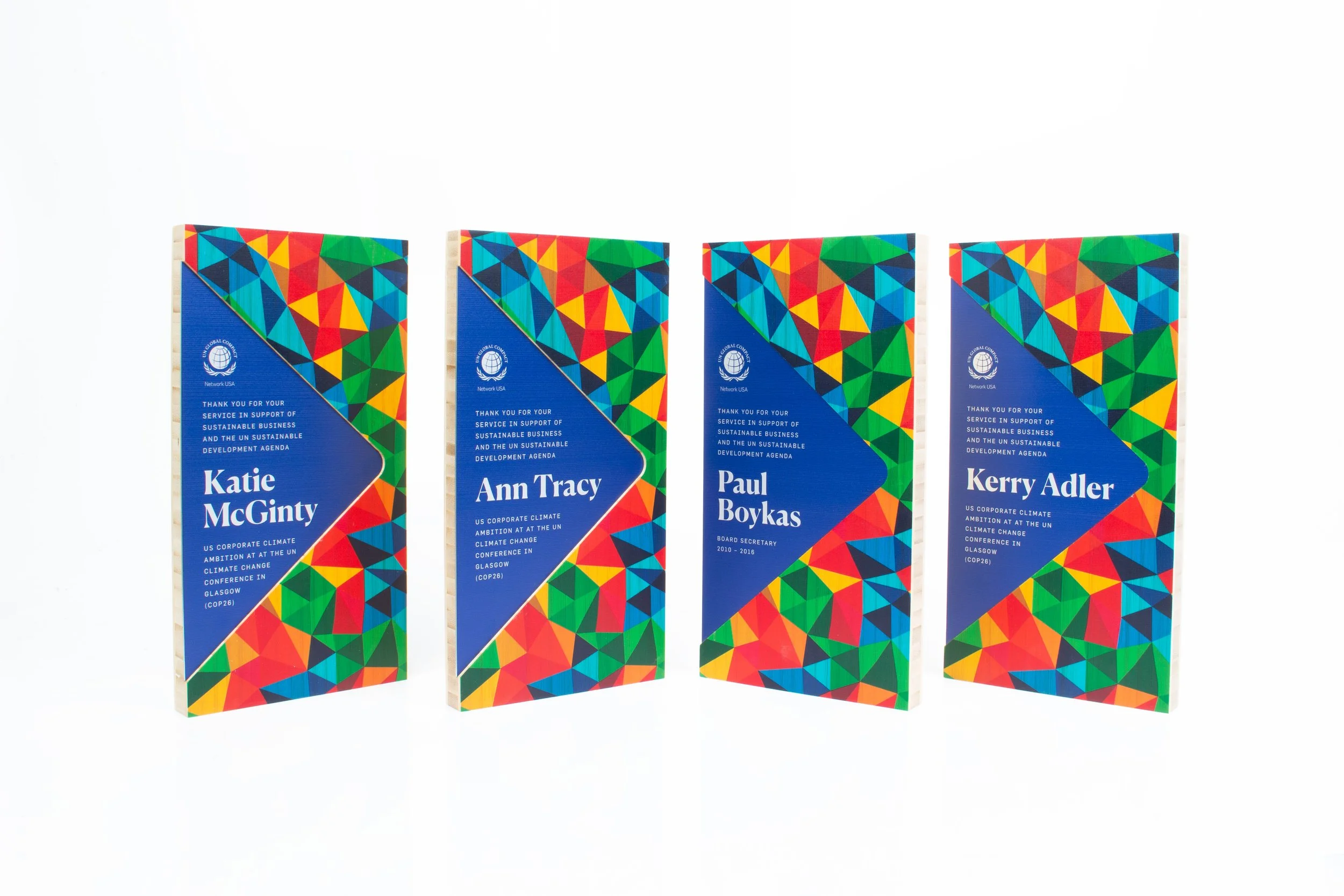 UN global compact plaques — watson design