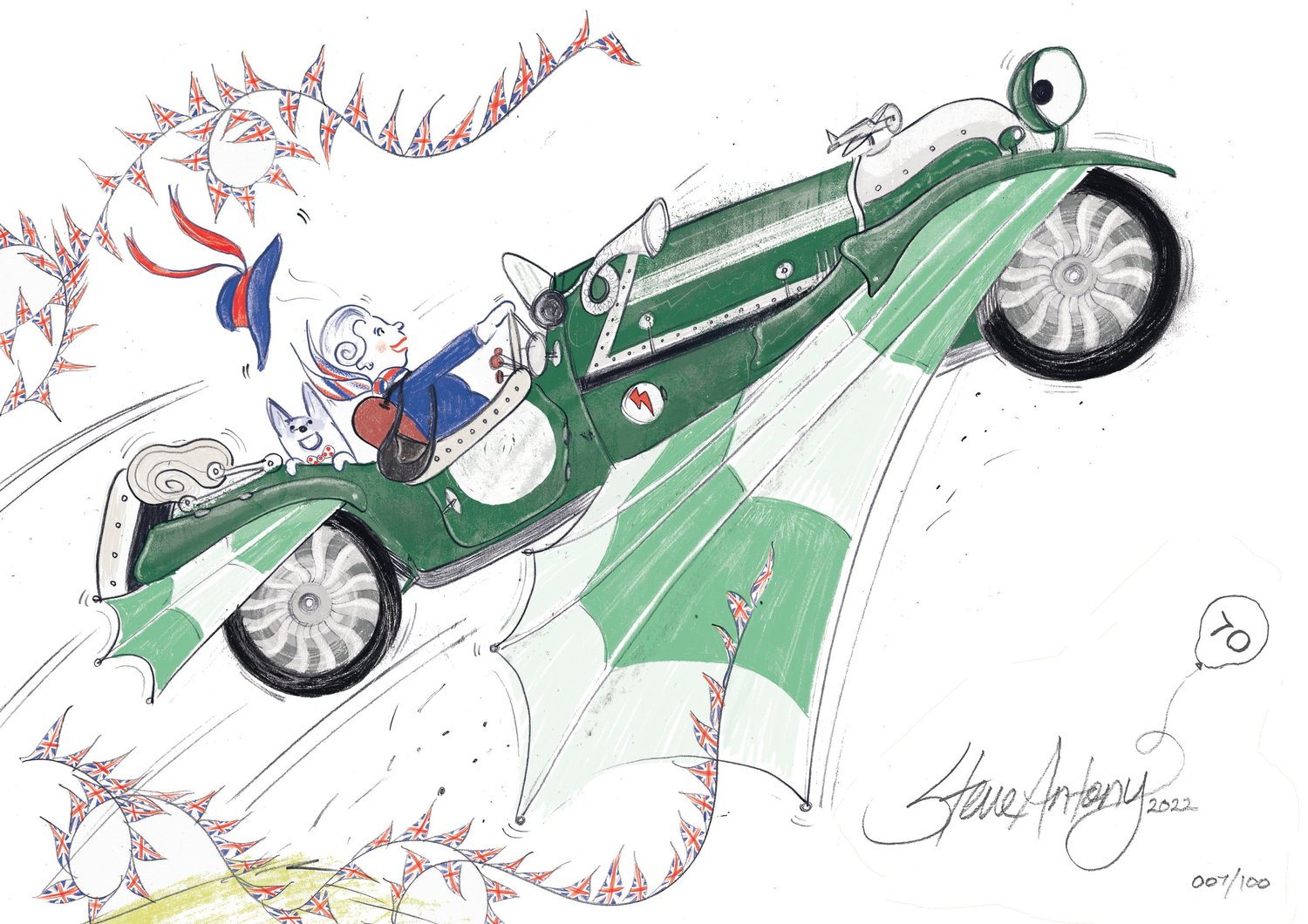 Her Majesty Queen Elizabeth II and Chitty Chitty Bang Bang — Steve Antony