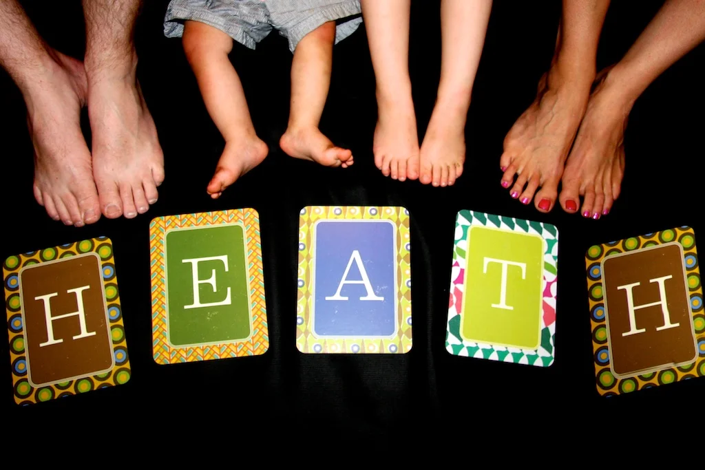 Flashcard family feet! • Photo Backdrops UK from Capture by Lucy