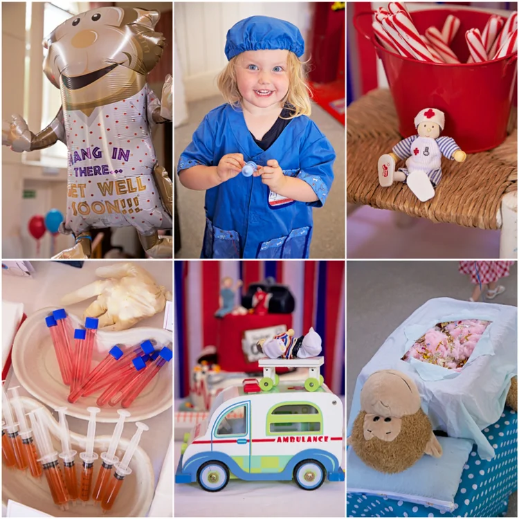 Doctor Party • Ollie's 2nd Birthday • Medical Party • Photo Backdrops ...