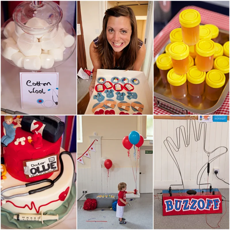 Doctor Party • Ollie's 2nd Birthday • Medical Party • Photo Backdrops ...
