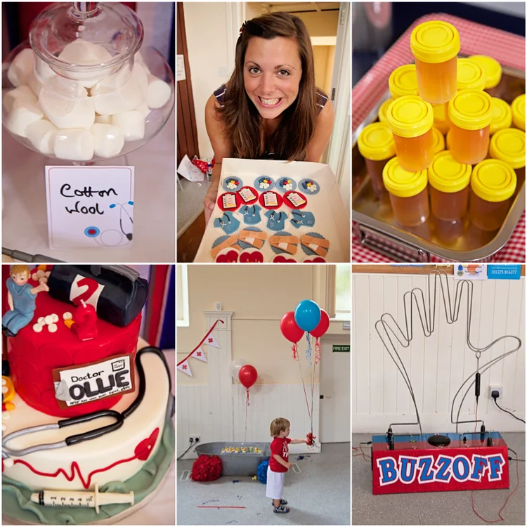 Doctor Party • Ollie's 2nd Birthday • Medical Party • Photo Backdrops ...