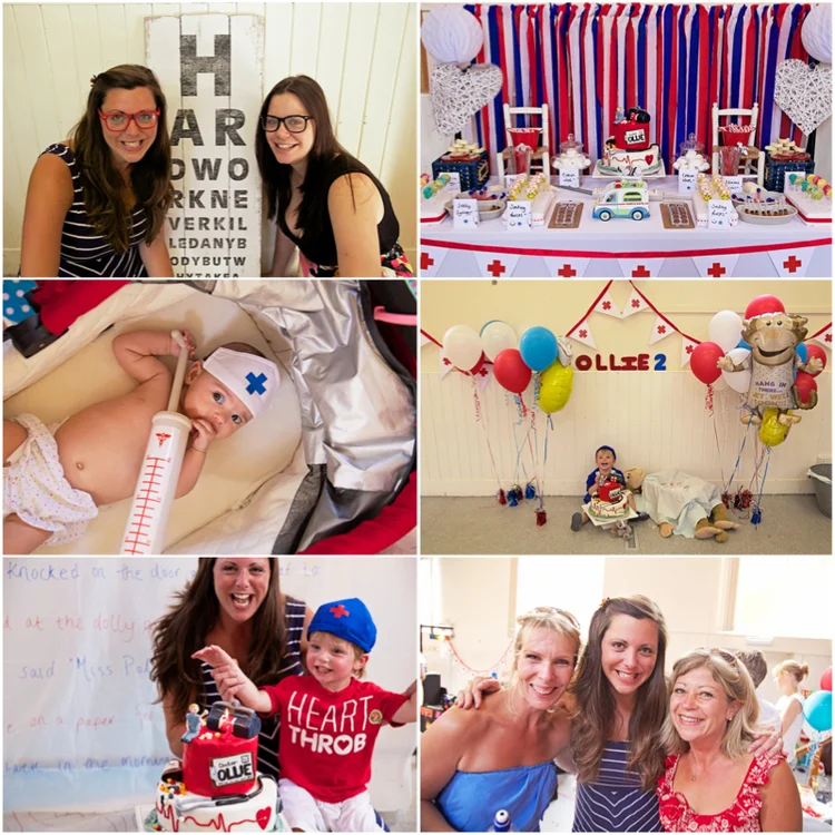 Doctor Party • Ollie's 2nd Birthday • Medical Party • Photo Backdrops ...