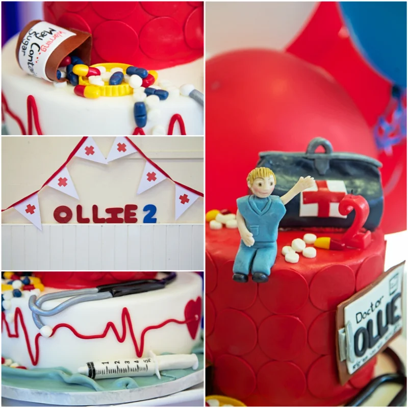 Doctor Party • Ollie's 2nd Birthday • Medical Party • Photo Backdrops ...