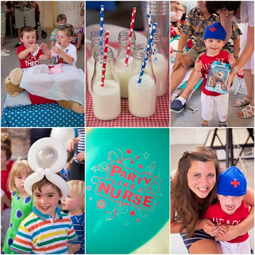 Doctor Party • Ollie's 2nd Birthday • Medical Party • Photo Backdrops ...