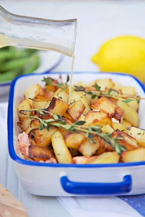 Rustic Summer BBQ Fish Pie • Photo Backdrops UK from Capture by Lucy