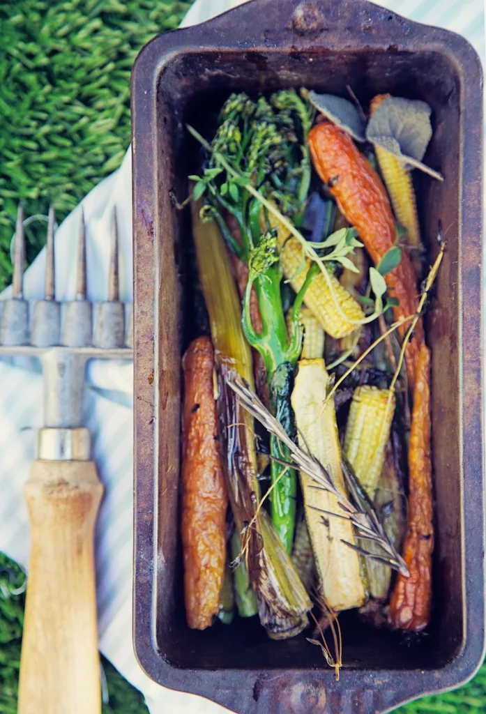 Mini Allotment Roasted Vegetable Cones • Photo Backdrops UK from ...