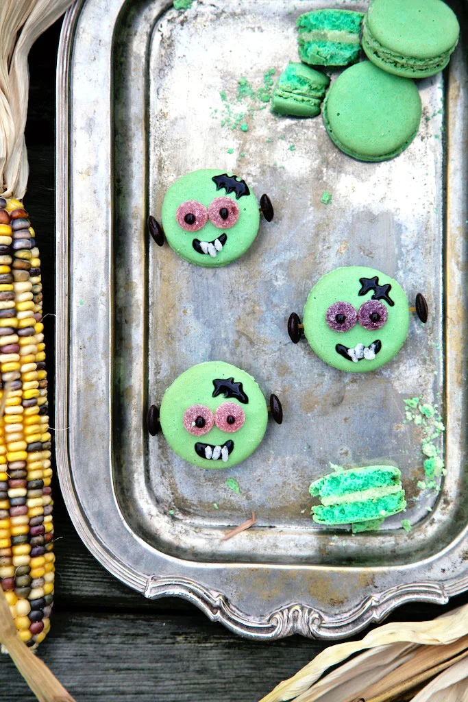 Halloween Food - Zombie Macarons • Photo Backdrops UK from Capture by Lucy