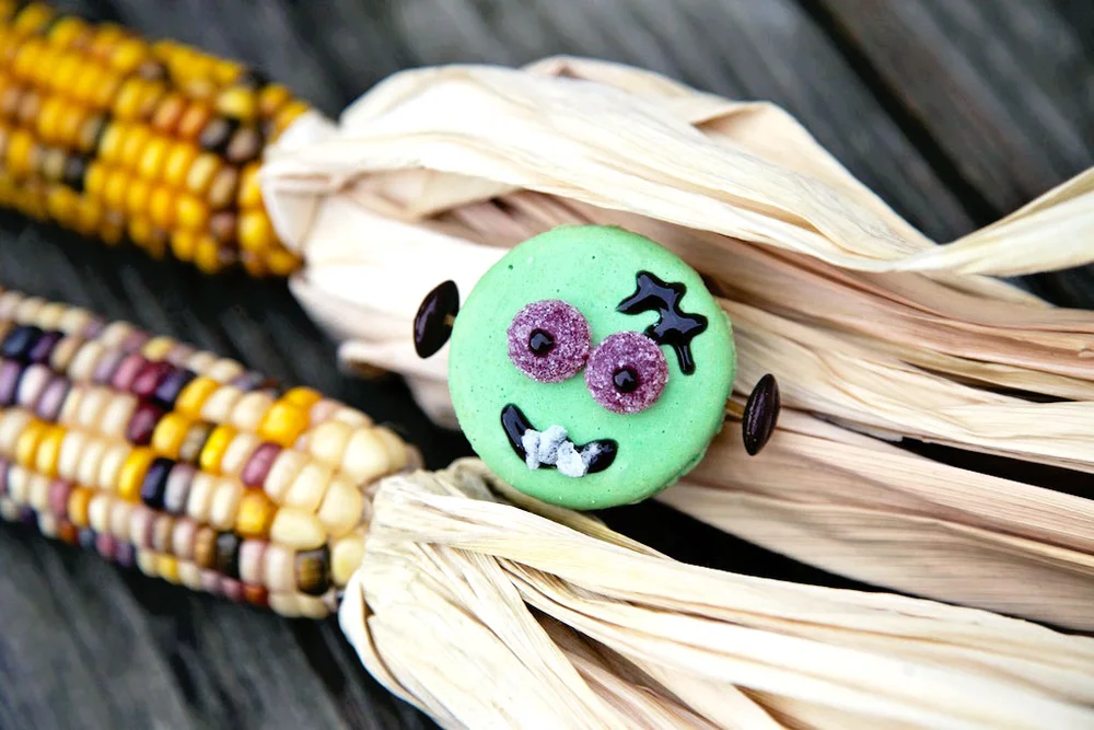 Halloween Food - Zombie Macarons • Photo Backdrops UK from Capture by Lucy