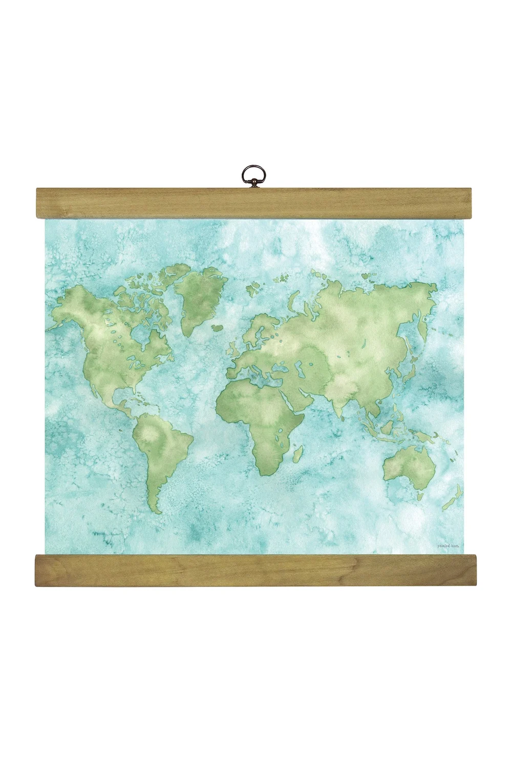 World Map Tumblr Watercolor