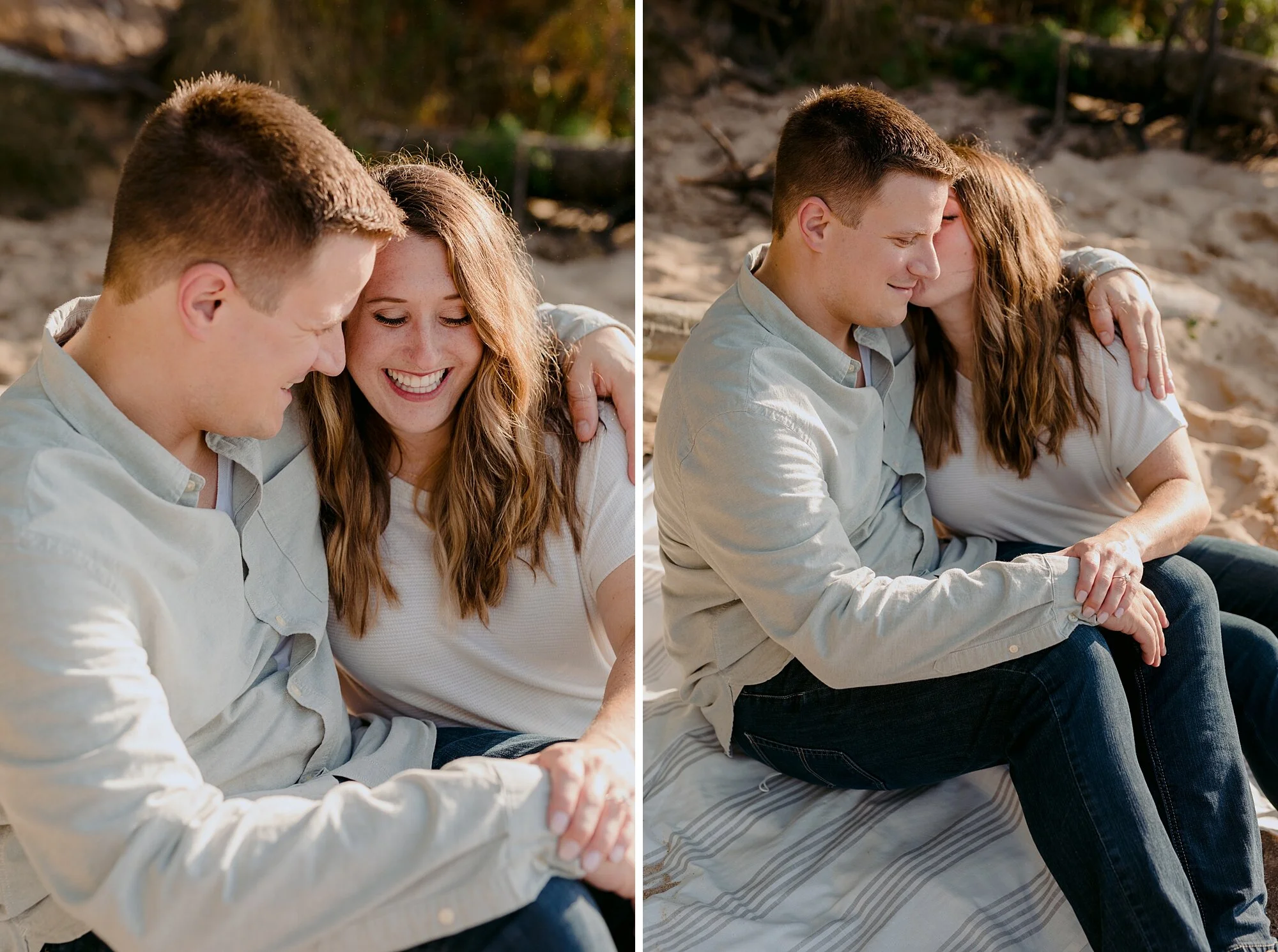 HALEY + AARON ENGAGEMENT // OLD MISSION PENINSULA ENGAGEMENT SESSION ...