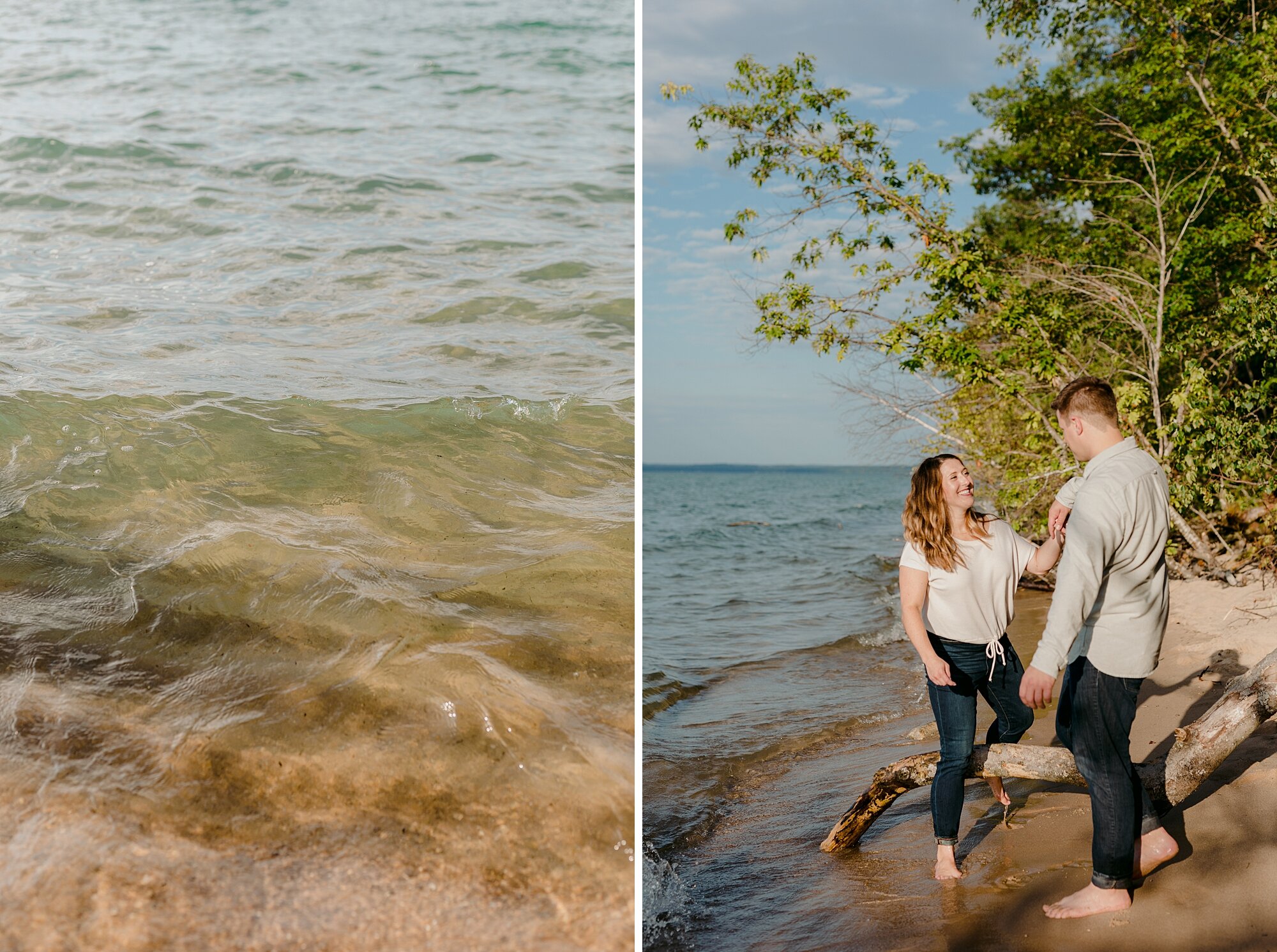 HALEY + AARON ENGAGEMENT // OLD MISSION PENINSULA ENGAGEMENT SESSION ...