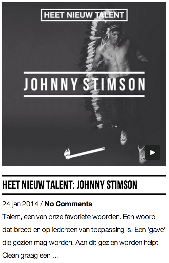 JOHNNY STIMSON