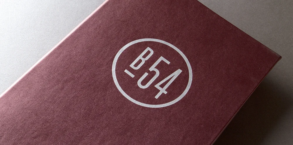 Raising the Bar: Bar 54 Logo and Menu — Banowetz + Company, Inc.