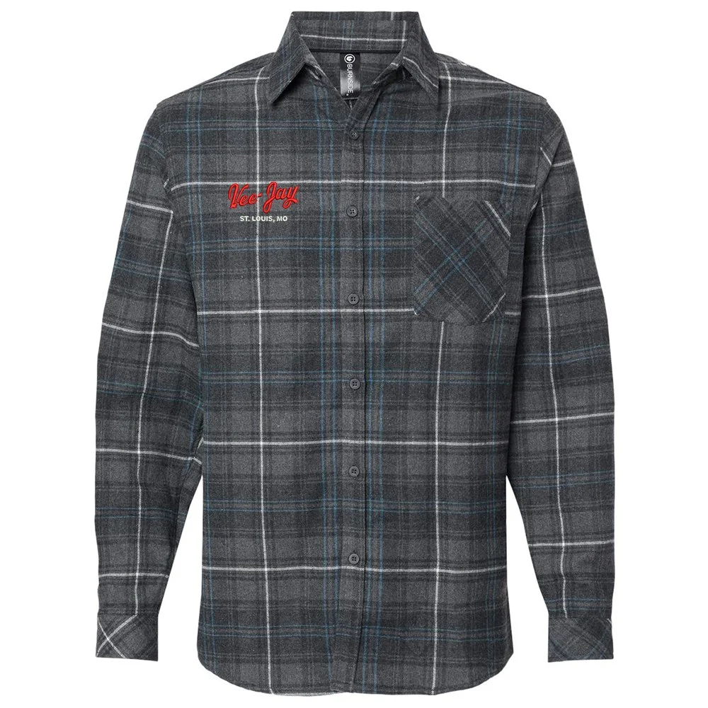 Embroidered Men's Burnside Flannel Shirt — Custom Screen Printing ...