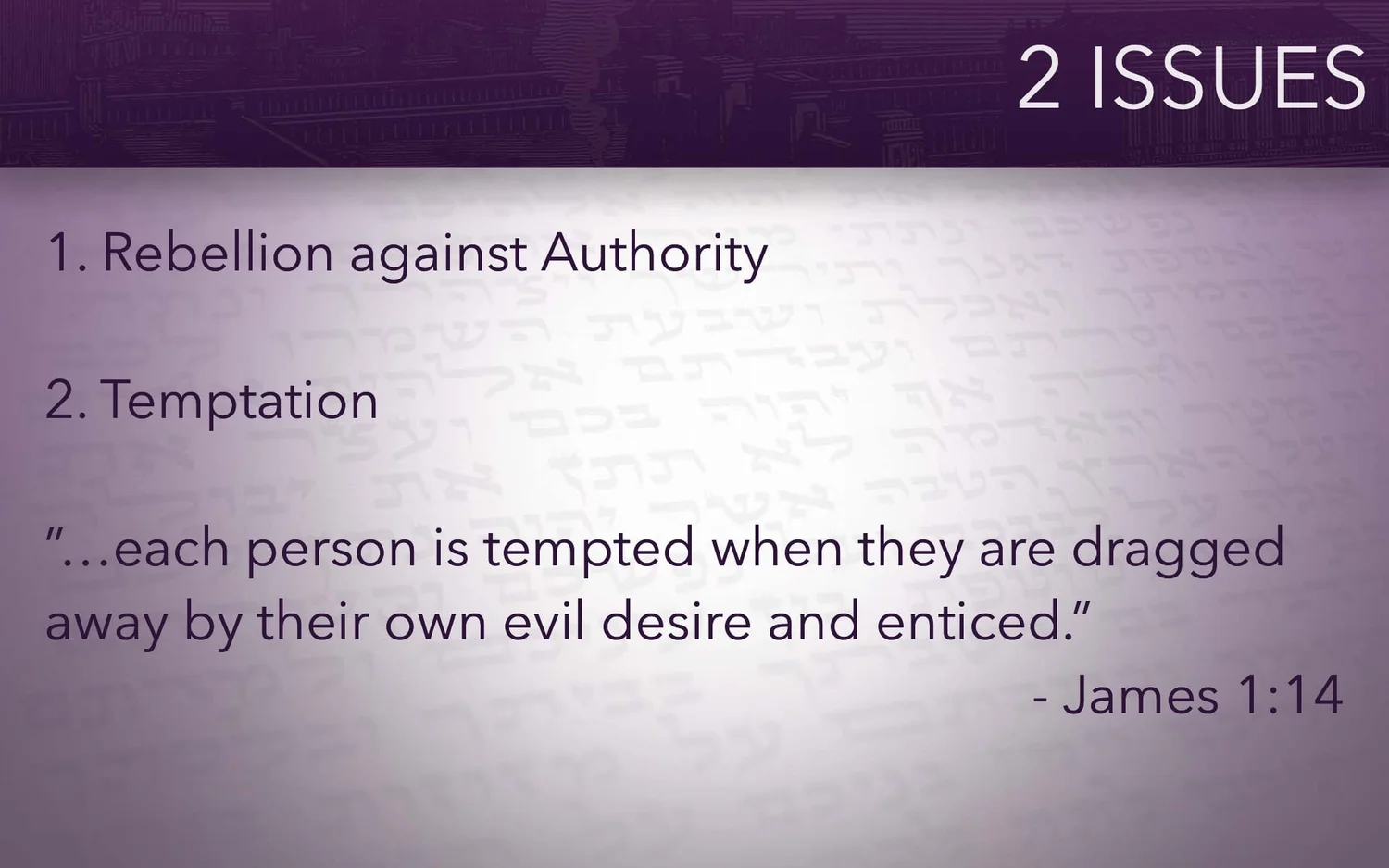 Rebellion Against Authority