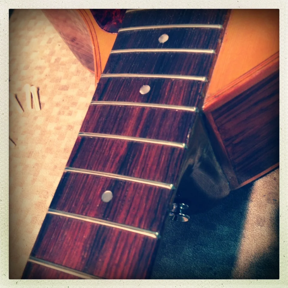 Repair To Damaged Fingerboard — Haze Guitars