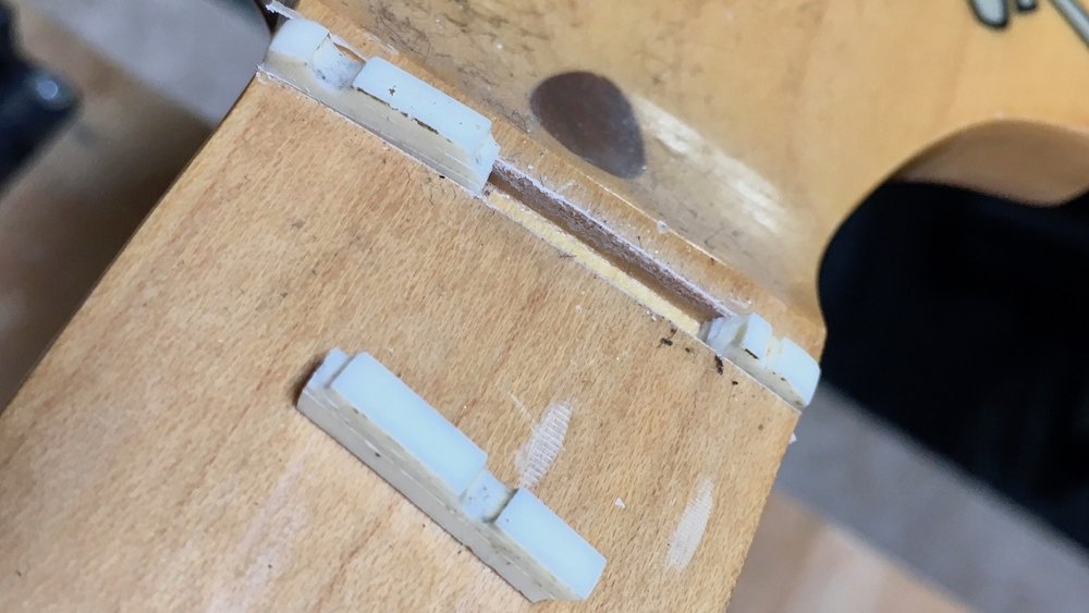 How To Remove a Fender Guitar or Bass Nut — Haze Guitars