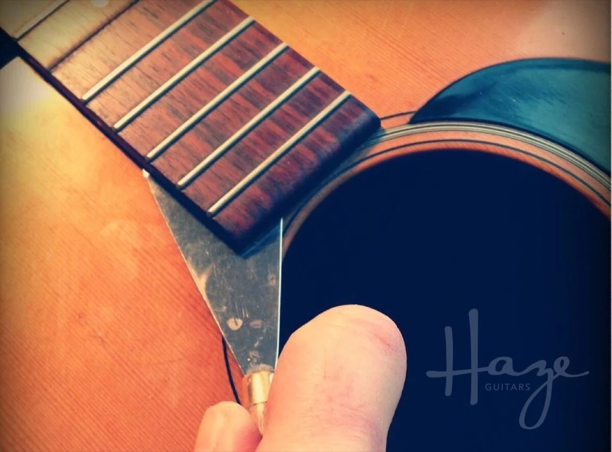 Neck Resets 2: Beginning to remove the neck — Haze Guitars