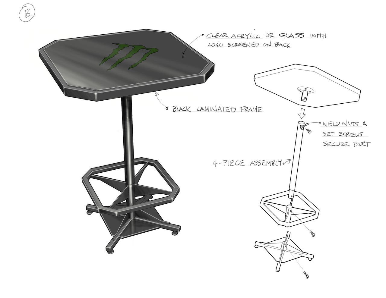 Branded Bar Table — Coyote Concepts, Inc.