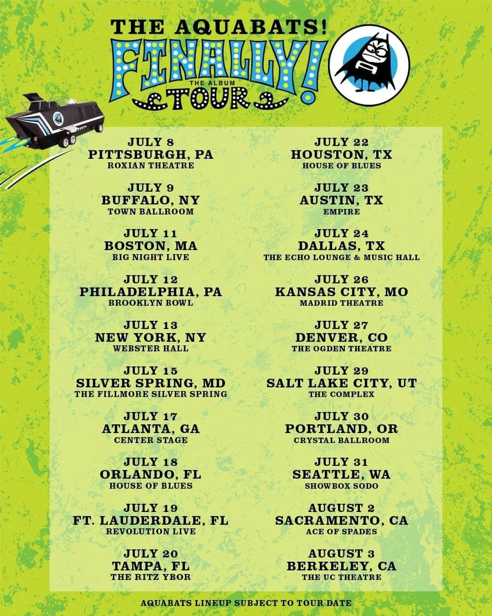 The Aquabats Announce 2024 U.S. Tour Dates