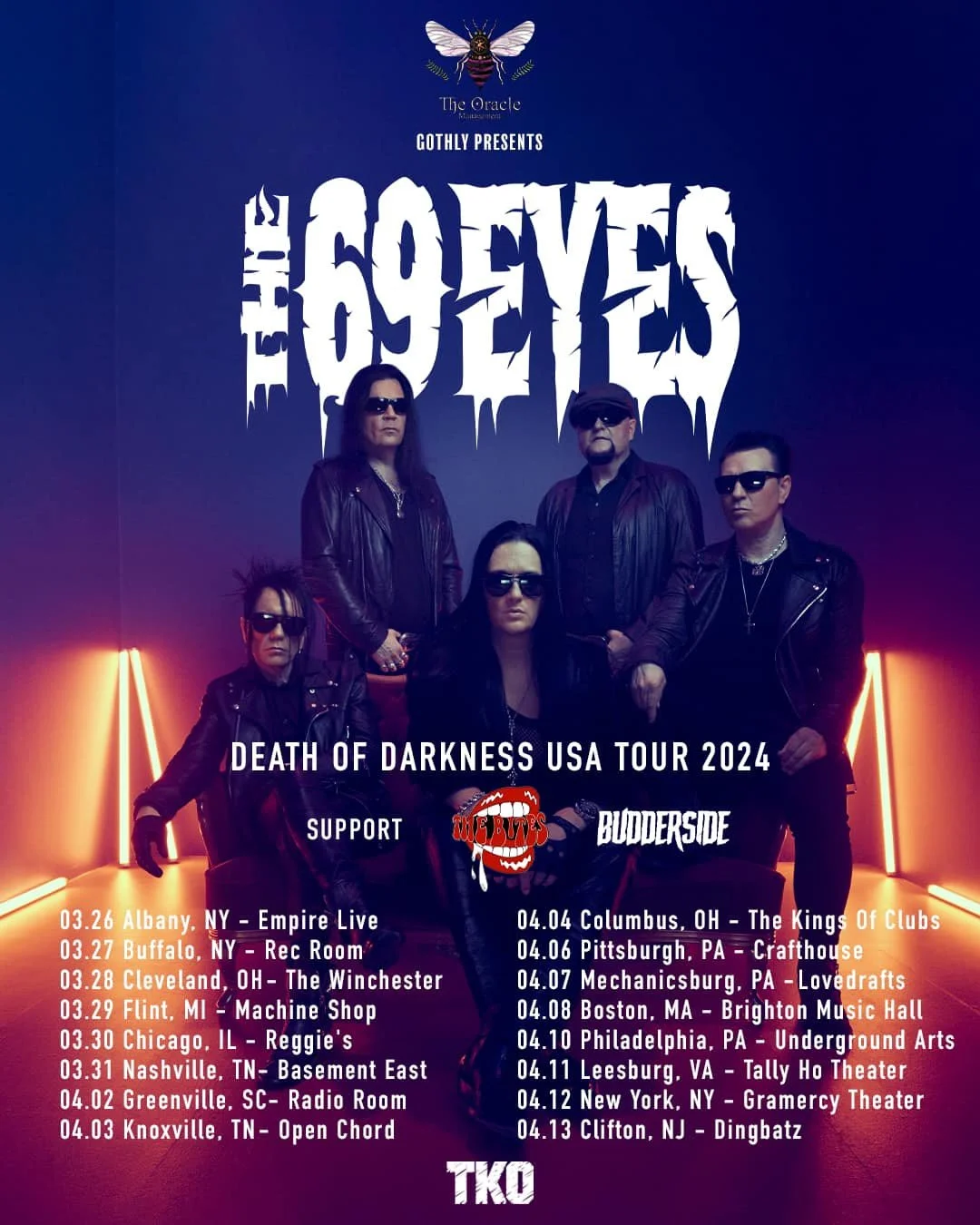 The 69 Eyes Announce 2024 US Headlining Tour