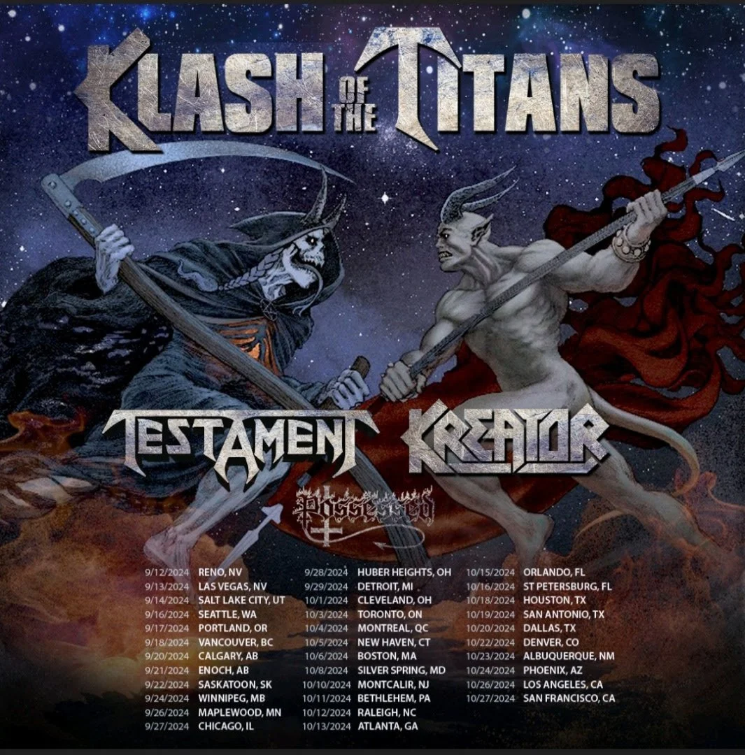 Testament, Kreator Announce 'Klash of the Titans' North American 2024 Tour