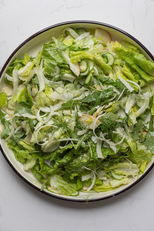 Greens Salad with Preserved Lemon and Sumac Dressing — Middle Eastern ...