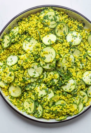 Israeli Couscous Salad with Zucchini, Herbs and Preserved Lemon ...