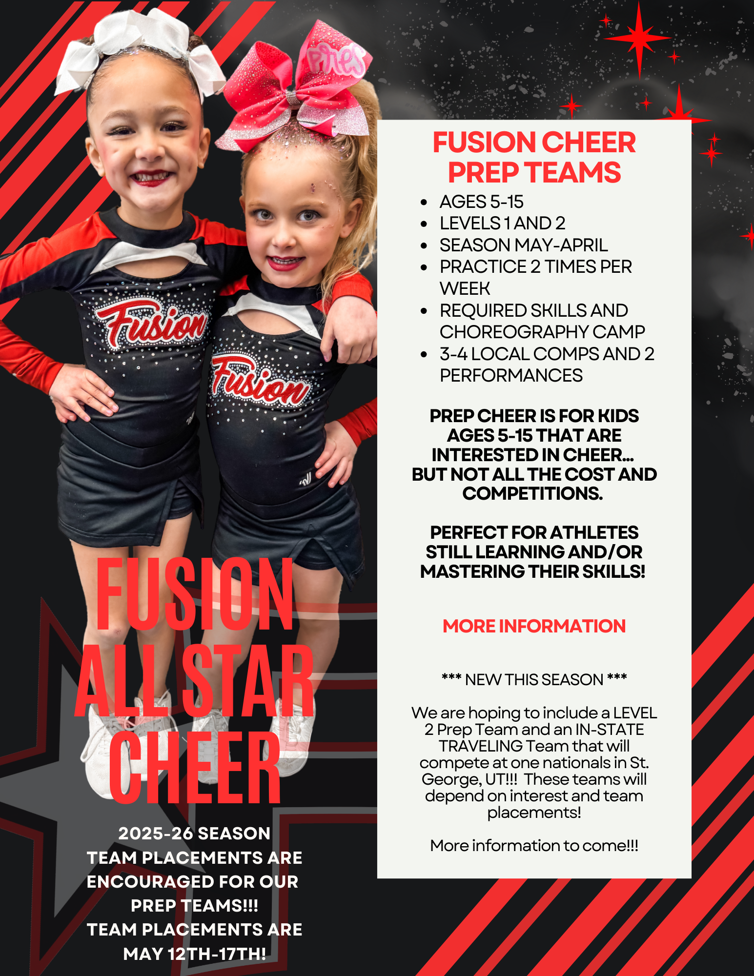 Teams for all ages and abilities — Utah Fusion All-Stars