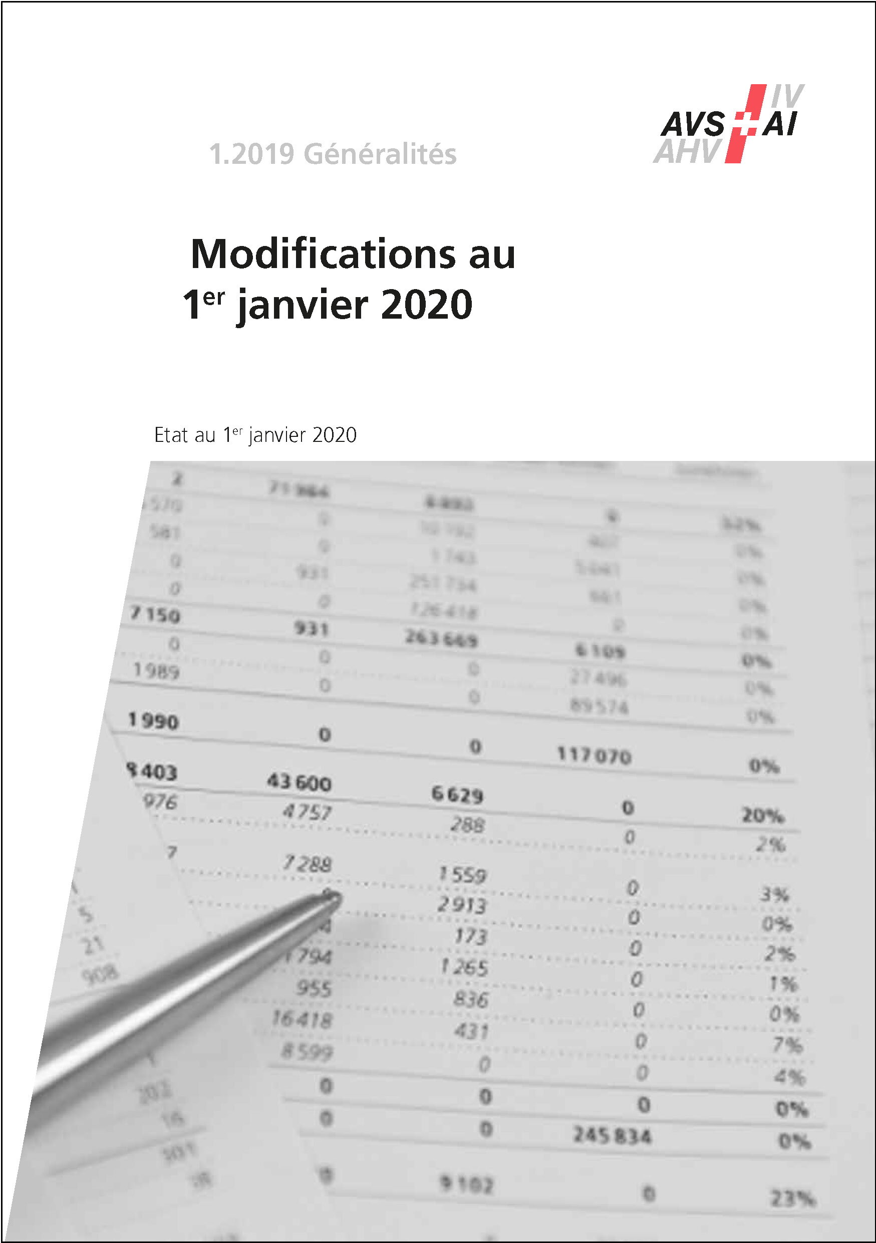 Modification du taux de cotisation AVS au 1er janvier 2020 — NODE ...