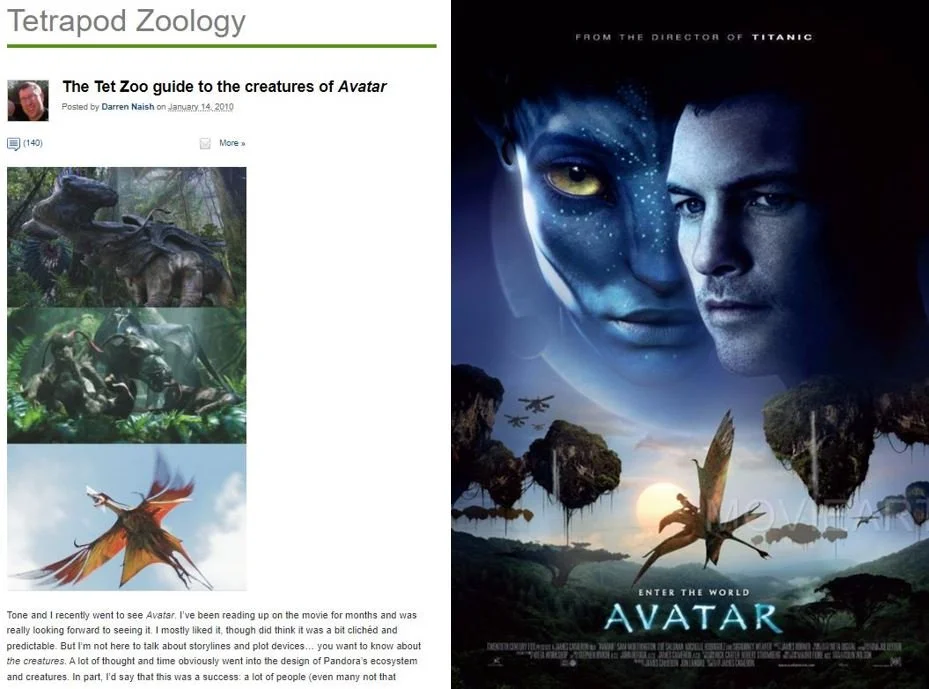 The Tet Zoo Guide to the Creatures of Avatar, Updated for 2022 ...