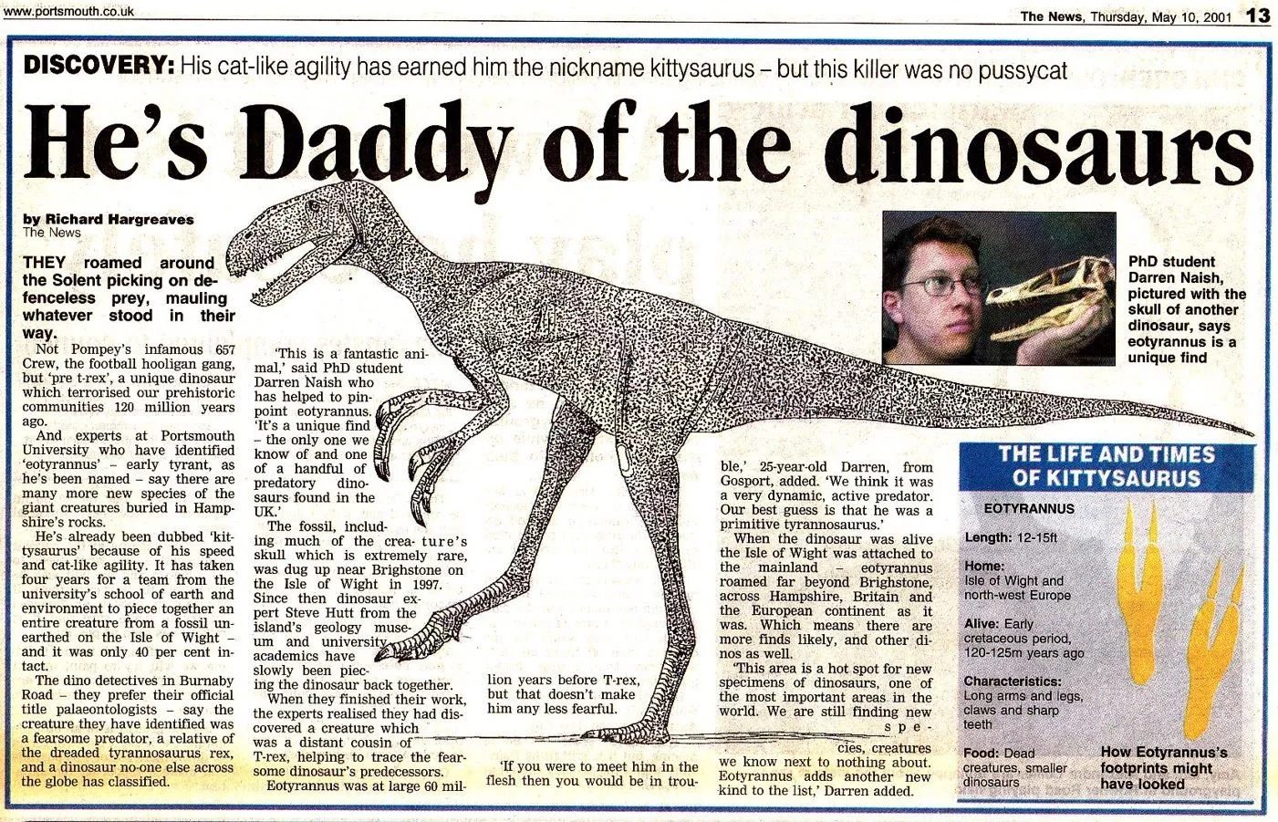 The Eotyrannus Monograph Is Finally Published — Tetrapod Zoology