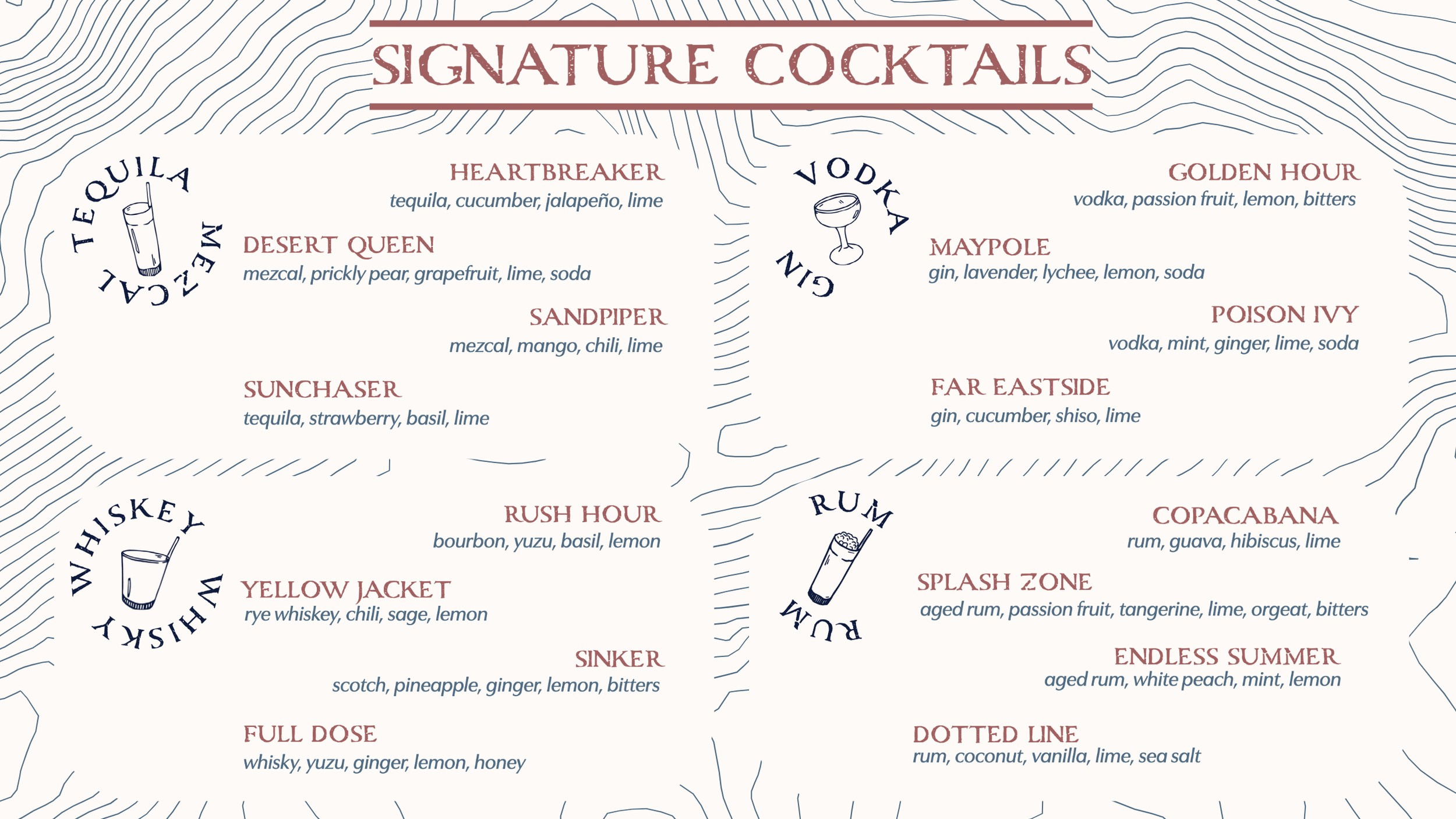 Menu — THE WHALING CLUB