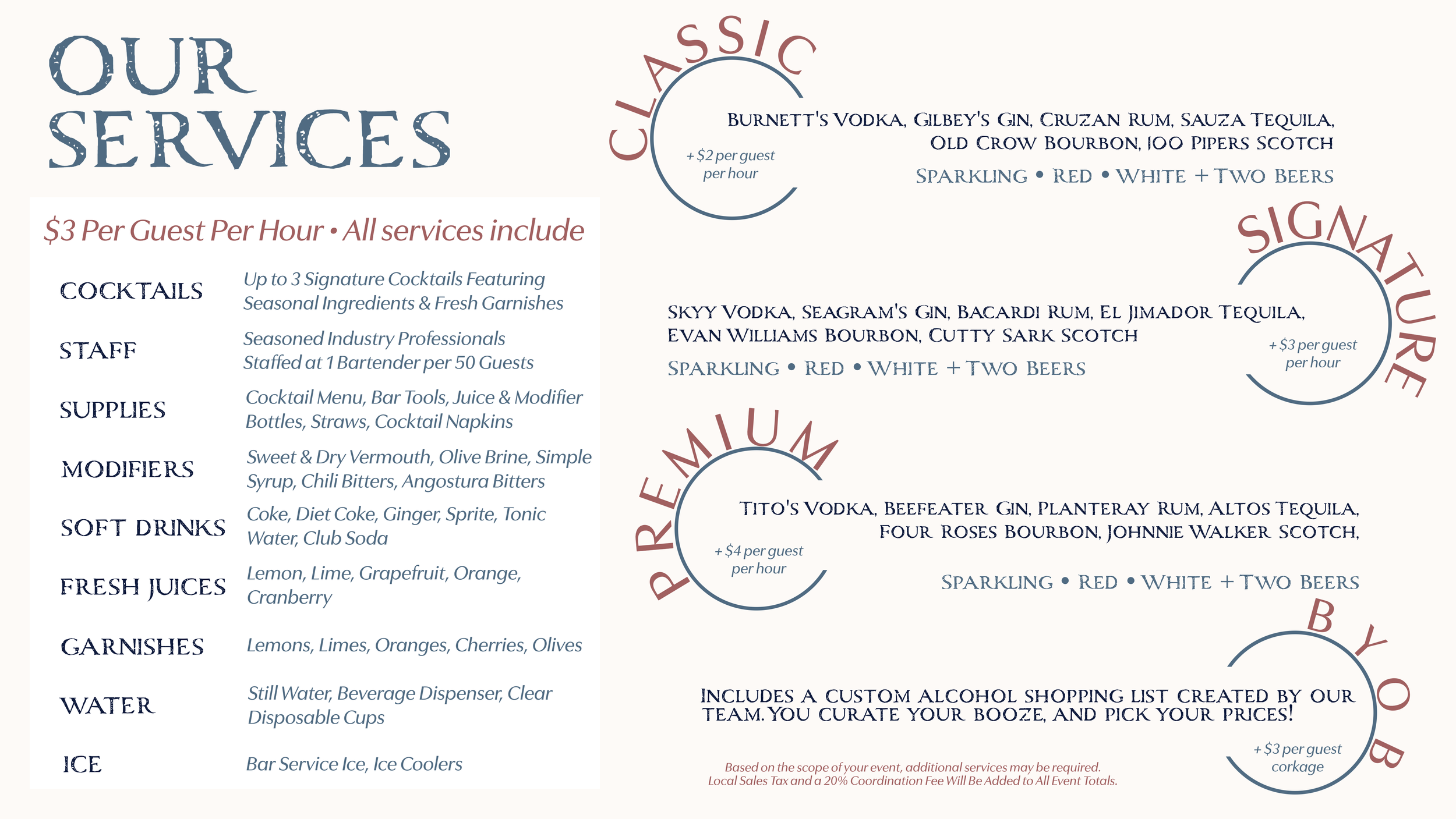 Service — THE WHALING CLUB