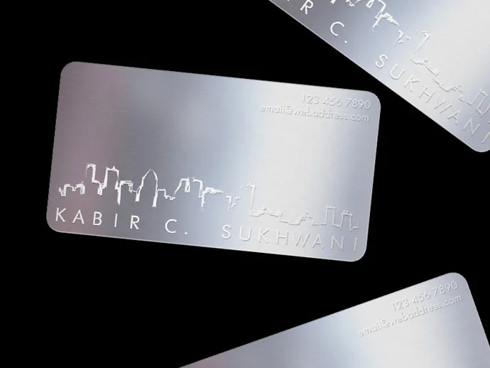 Mini Metal Business Cards — PlasmaDesign