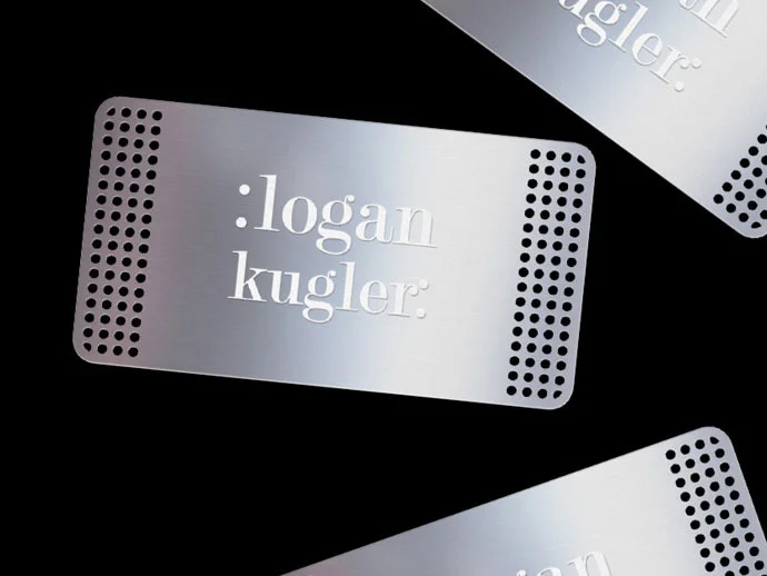 Mini Metal Business Cards — PlasmaDesign