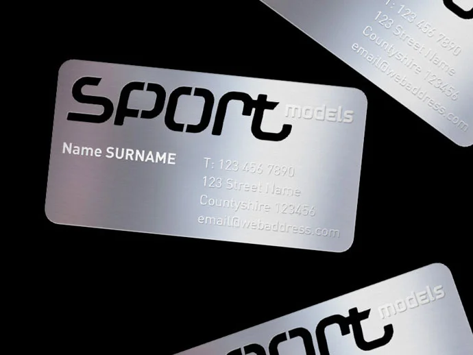 Mini Metal Business Cards — PlasmaDesign