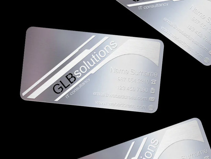 Mini Metal Business Cards — PlasmaDesign