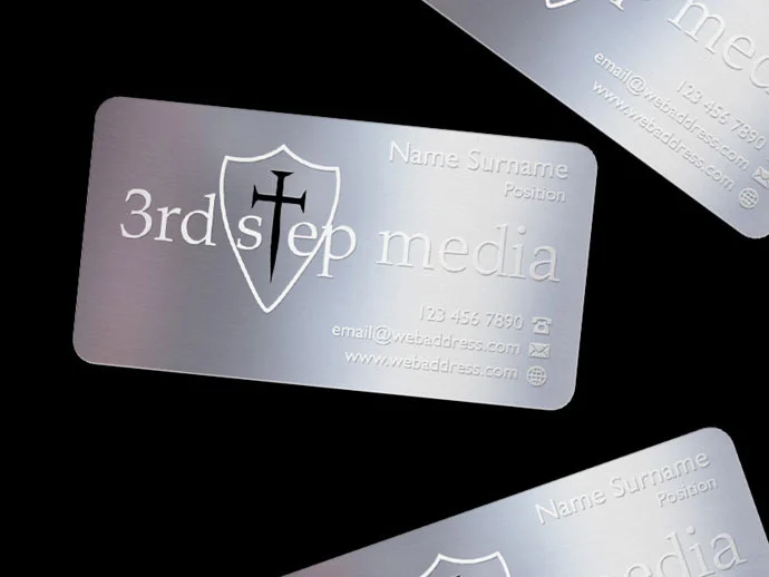 Mini Metal Business Cards — PlasmaDesign