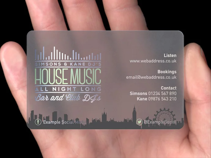 Tinted Translucent Plastic Cards — PlasmaDesign