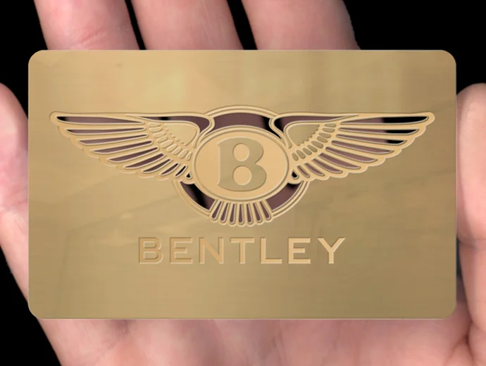 Gold Metal Business Cards — PlasmaDesign