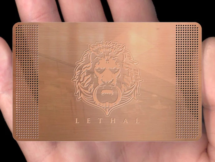 Gold Metal Business Cards — PlasmaDesign