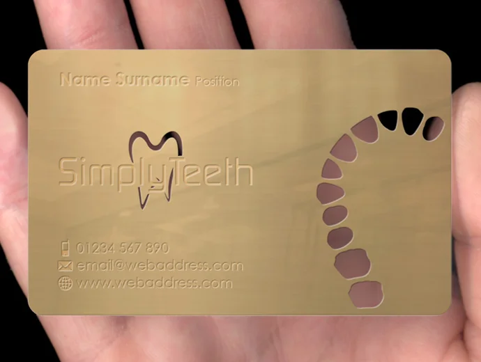 Gold Metal Business Cards — PlasmaDesign