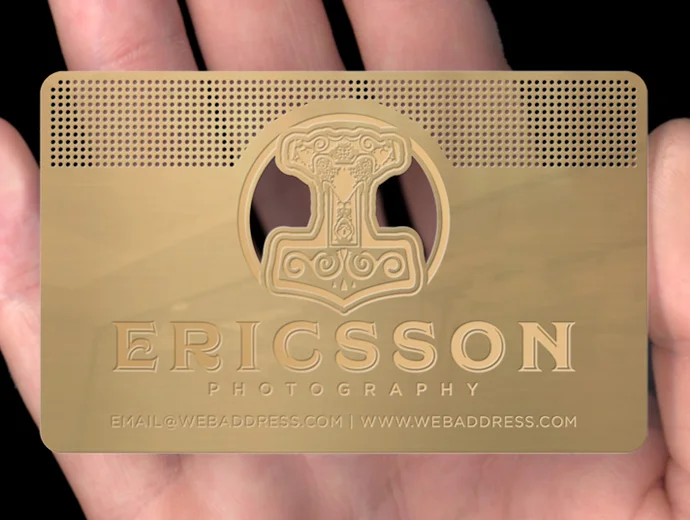 Gold Metal Business Cards — PlasmaDesign