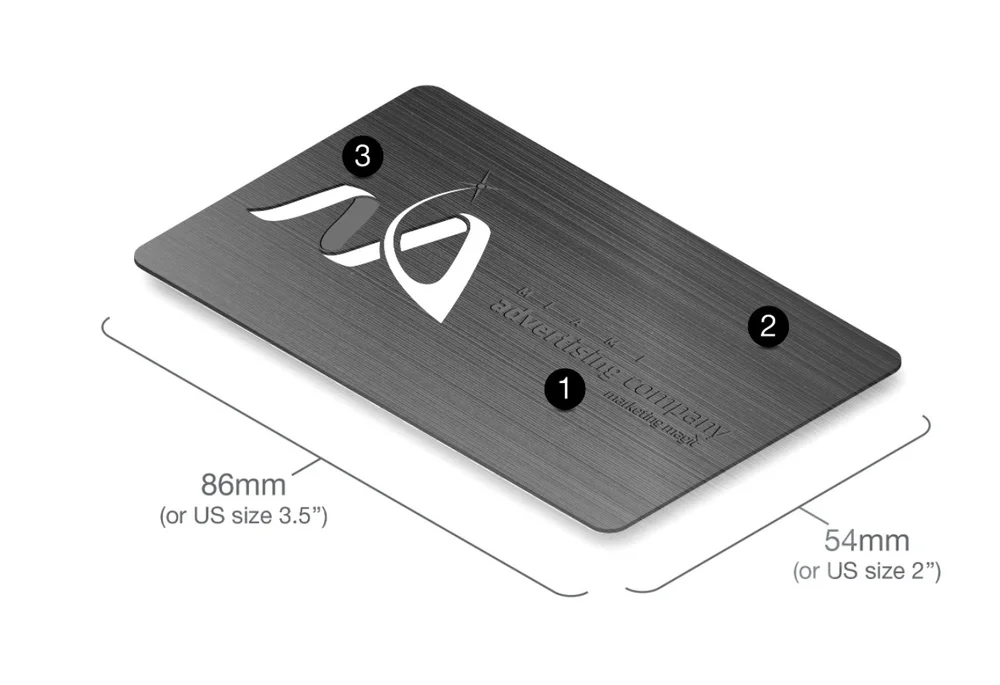 Gun Metal Business Cards — PlasmaDesign