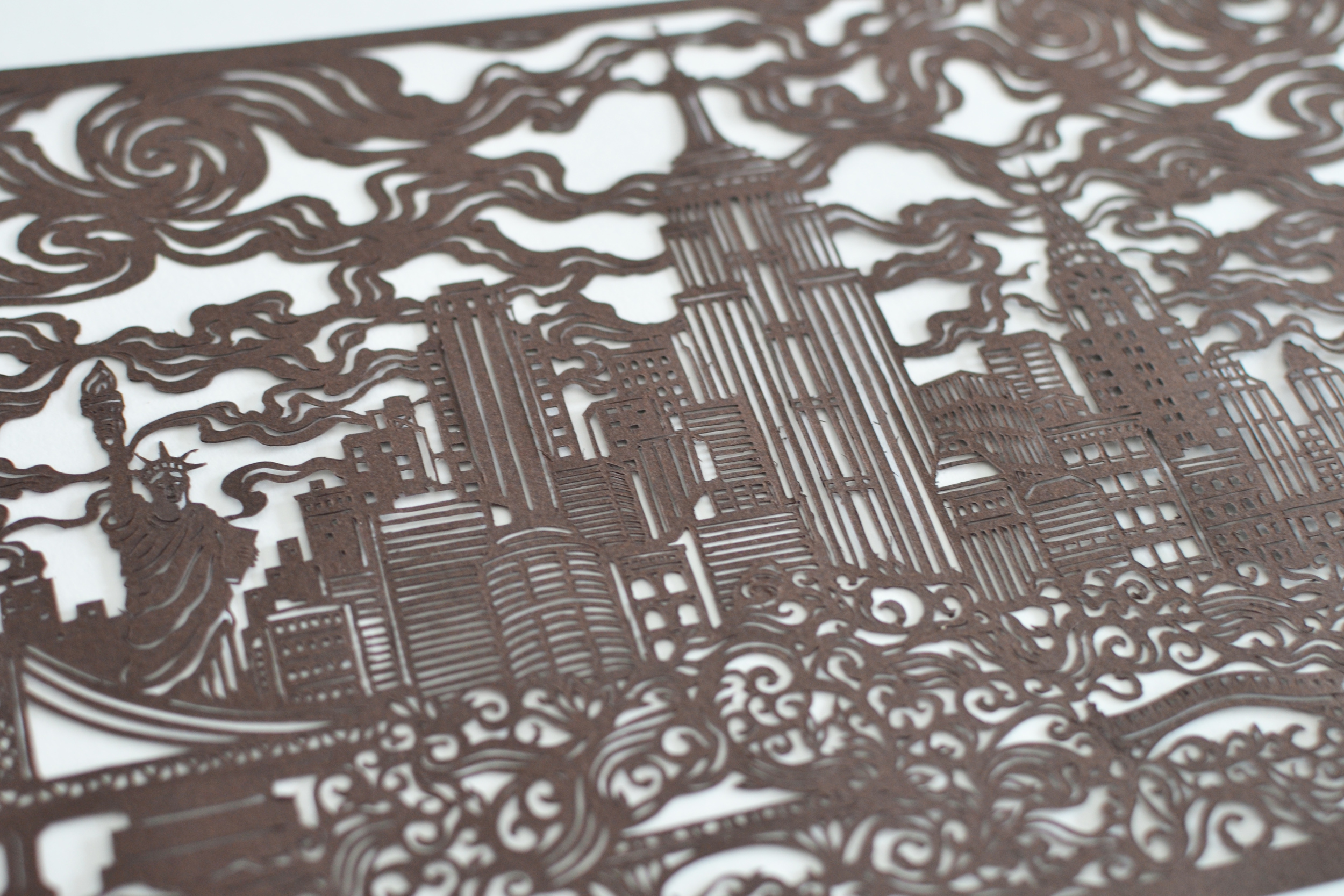 New York Cityscape - Mini Paper Cut — Andy Singleton - Artist