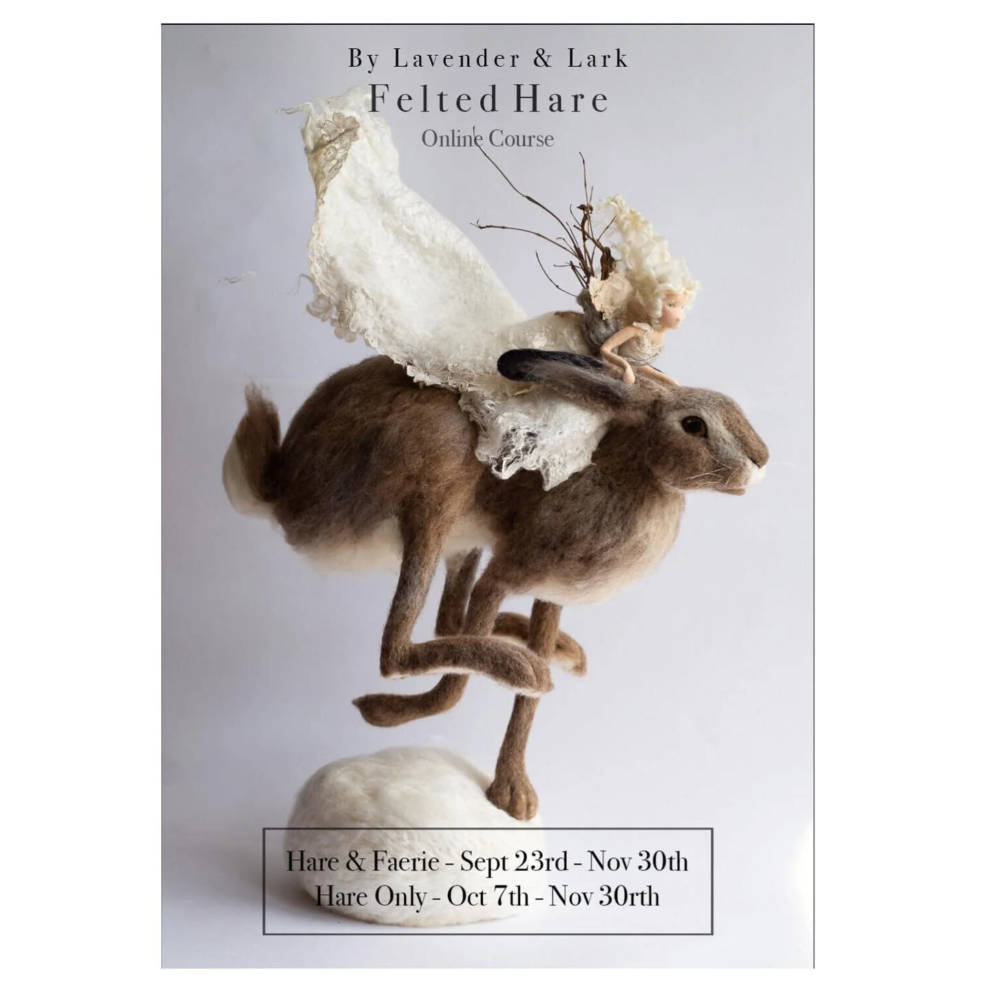The Holly Faerie & the Hare — Lavender & Lark