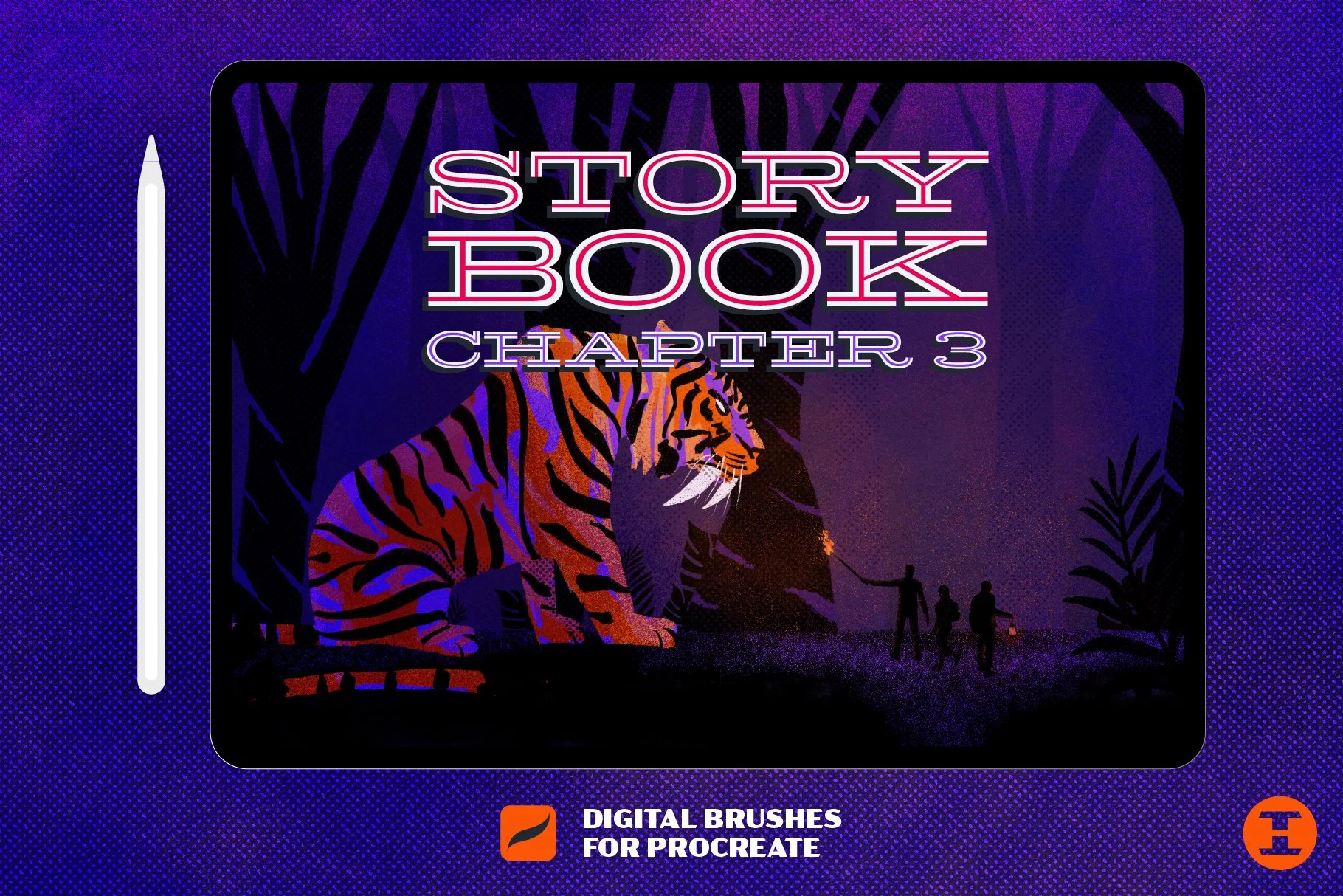 Storybook Chapter 3 Procreate Brushes | Tim Hankins Design